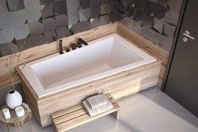 Besco Intima Slim asymetrická vana 150 x 85 cm levá akrylát bílá VANINTI15SLIML
