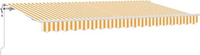 Stahovací markýza Žlutá 350 x 200 cm textil 3329647