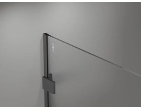 Mexen Lunar sprchová stěna levá 160 x 200 cm, 8mm čiré sklo, grafitová, 830-160-000-95-00-L
