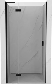Mexen Mist-H L, 1-křídlé sprchové dveře levé 120 cm, čiré sklo, černý profil, 8A5L-120-000-70-00-L