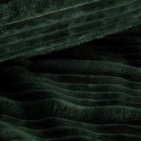EUROFIRANY FLANELOVÁ DEKA NINA 200X220 CM TMAVĚZELENÁ