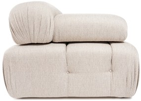 Hanah Home Čtyřmístná pohovka s pufem DOBLO světle hnědá 315 cm