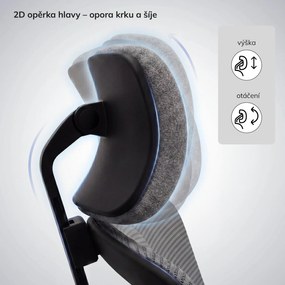 Ergonomická kancelářská židle se síťovinou tmavě šedá AXIS