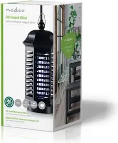 Nedis Elektrický Lapač Hmyzu černá / 4 W / Typ žárovky: F4T5 / BL / Ef