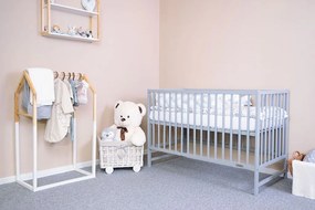 Dětská postýlka New Baby BASIC šedá