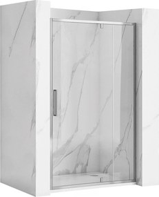 Rea Rapid Swing, 1-křídlé sprchové dveře 120 x 195 cm, 6mm čiré sklo, chromový profil, REA-K5456