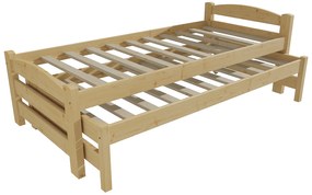 Vomaks Dětská postel s výsuvnou přistýlkou DPV 025 Rozměr: 80 x 200 cm, Barva: moření olše