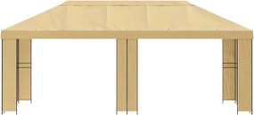 Zahradní altán 6 x 3 m Krémová Polyester a ocel 190 gsm 3376008