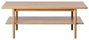 Konferenční stolek s deskou v dubovém dekoru v přírodní barvě 60x120 cm Ponza – Unique Furniture