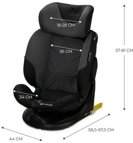 Kinderkraft Autosedačka i-Fix 40-150 cm Kinderfraft select Cool grey
