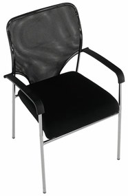 TEMPO Stohovatelná židle Umut - černá - 82x54x56 cm