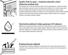 Deante Tubo, závěsná skříňka 800x385x600 mm, bílá lesklá, DEA-STU_6U81