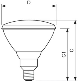Infražárovka IR Philips PAR38E 150W E27 zdravotní