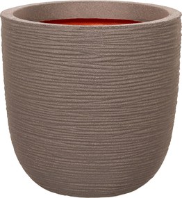 Capi Nature Rib NL Planter Ball Warm Taupe Ø 35 cm / V 34 cm
