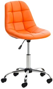 Kancelářská židle Lisburn - umělá kůže | oranžová
