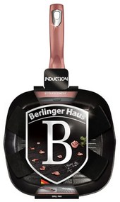 BERLINGERHAUS Pánev grilovací s titanovým povrchem 28 cm I-Rose Edition BH-6027