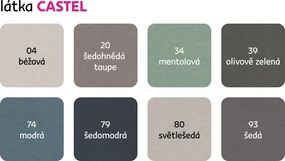 Rozkládací sedací souprava, béžová, pravá, PRINC ROH U