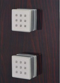 Sprchový panel set sklo hnědý 142374
