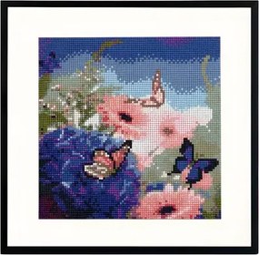 GRAFIX Diamantové malování Květiny / 30x30 cm