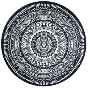 Dywany Łuszczów Kusový koberec Napkin black kruh Rozměry koberců: 120x120 (průměr) kruh