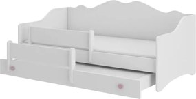 Dvojitá postel s matracemi EMKA II Pink, White 160x80