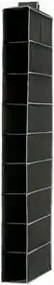 Compactor URBAN 15 x 30 x 128 cm – 9 polic - černá / Závěsný organizér