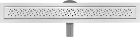 Mexen Flat 360° M12 rotační lineární odtok 80 cm chrom - 1021080-40