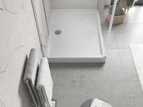 Mexen Flow+ obdélníkový sprchový kout 110 x 90 cm, bílý lesk - 46R109011H