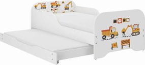 Wooden Toys Dětská postel MIKI 160x80 STAVEBNÍ NÁMĚSTÍ s funkcí spaní (1)