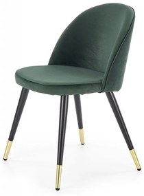 Designová židle Gole tmavě zelená