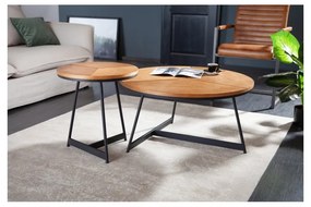 Massive home | Konferenční stolek ELEGANCE 80 CM dubový vzhled