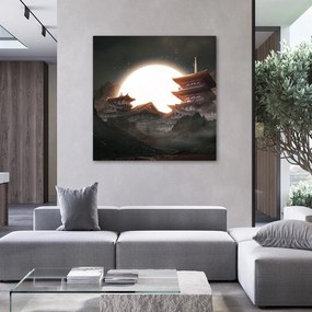 Gario Obraz na plátně Měsíc nad Čínou - Zehem Chong Rozměry: 30 x 30 cm