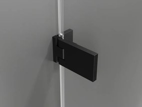 Mexen Lunar-F, skládací sprchový kout levý 100 x 80 cm, 8mm čiré sklo, černý profil, 836-100-080-70-00-L