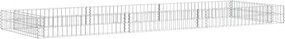 Gabionový vyvýšený záhon pozinkovaná ocel 300 x 100 x 20 cm 151313