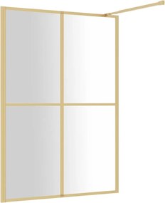 Zástěna do průchozí sprchy čiré ESG sklo zlatá 140 x 195 cm 154951