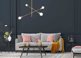 Toolight - Nastavitelná stropní lampa dvouramenná 4xE27 60W APP479-4C, zlatá, OSW-00611