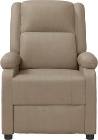 Polohovací křeslo cappuccino umělá kůže 340175