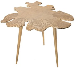 DNYMARIANNE -25% Moebel Living Zlatý kovový konferenční stolek Vertona 57 x 50 cm