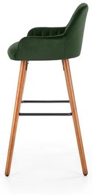 HALMAR H93 barová židle tmavě zelená