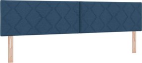 Postel s boxspringem s polštářem Modrá 200 x 200 cm textil 3339027
