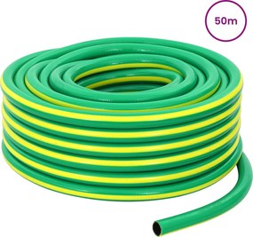 vidaXL Zahradní hadice 5-vrstvá Zelená a žlutá 3 / 4'' 50 m PVC [42035828]
