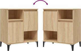 Příborníky 2 ks dub sonoma 60 x 35 x 70 cm kompozitní dřevo 3185730