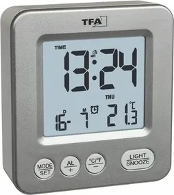 TFA 60.2567.54 / Digitální budík / Rádiem řízený DCF / Vnitřní teplomě
