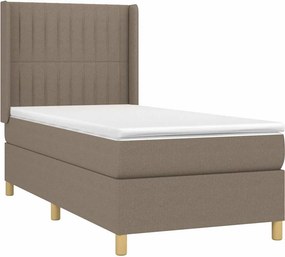 Box spring postel s matrací taupe 80x200 cm textil 3132109