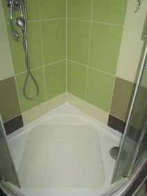 Protiskluzová podložka do sprchy 56x56 cm - Bílá