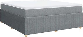 Box spring postel s matrací světle šedá 180 x 200 cm textil 3285588