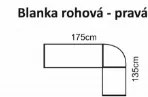 Rohová jídelní lavice BLANKA (na výběr více variant)