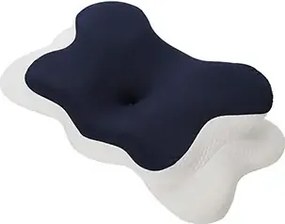 Powerton ERGO ELVIA modrá / Ergonomický polštář / PU pěna / snímatelný