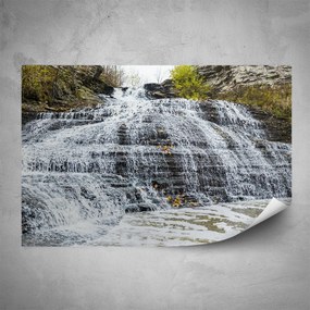Plakát - Skalní vodopád (60x40 cm) - PopyDesign