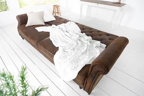 Designová pohovka Scarlet Belle II rozkládací 220cm - antická hnědá